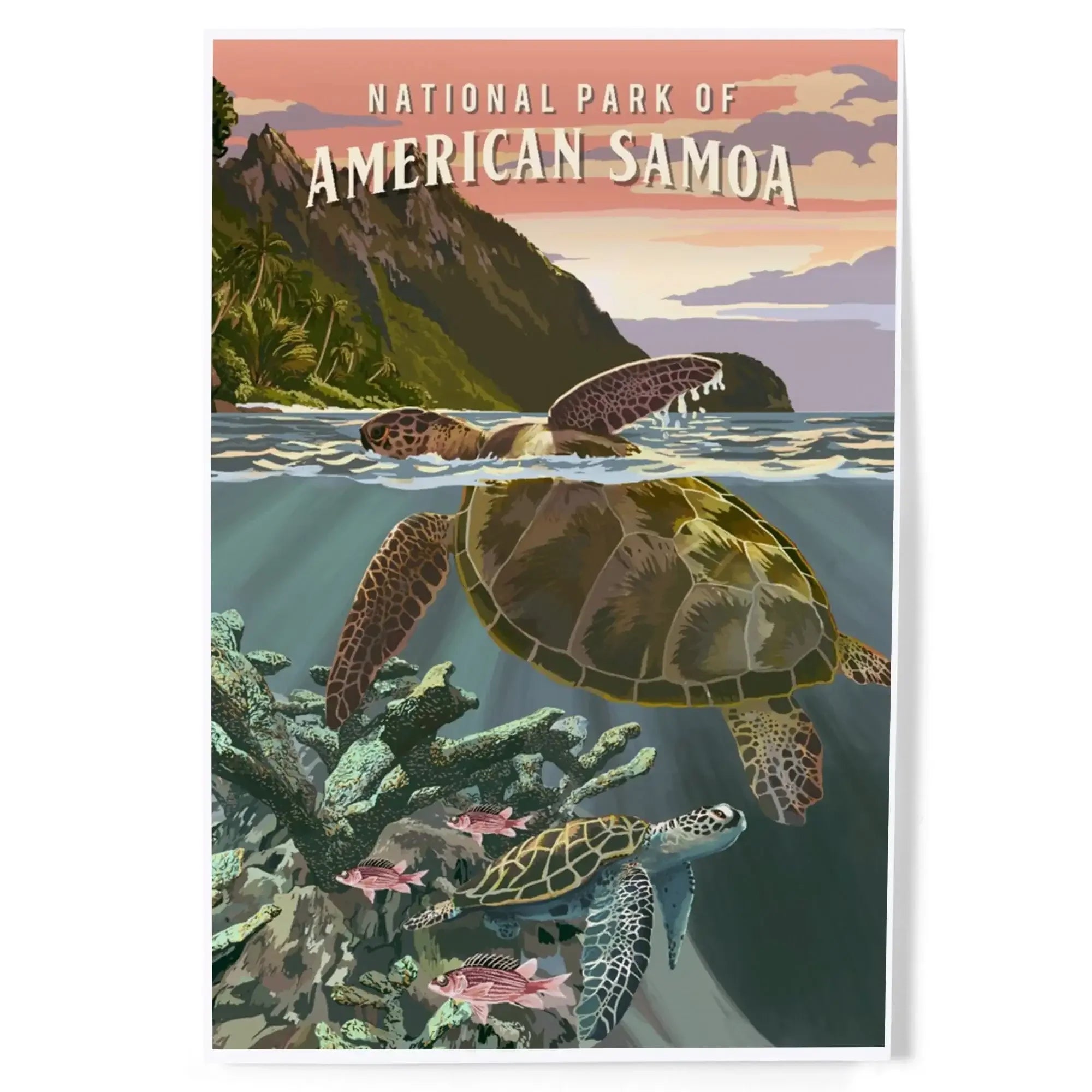 National Park of American Samoa, Painterly National Park Series art ...
