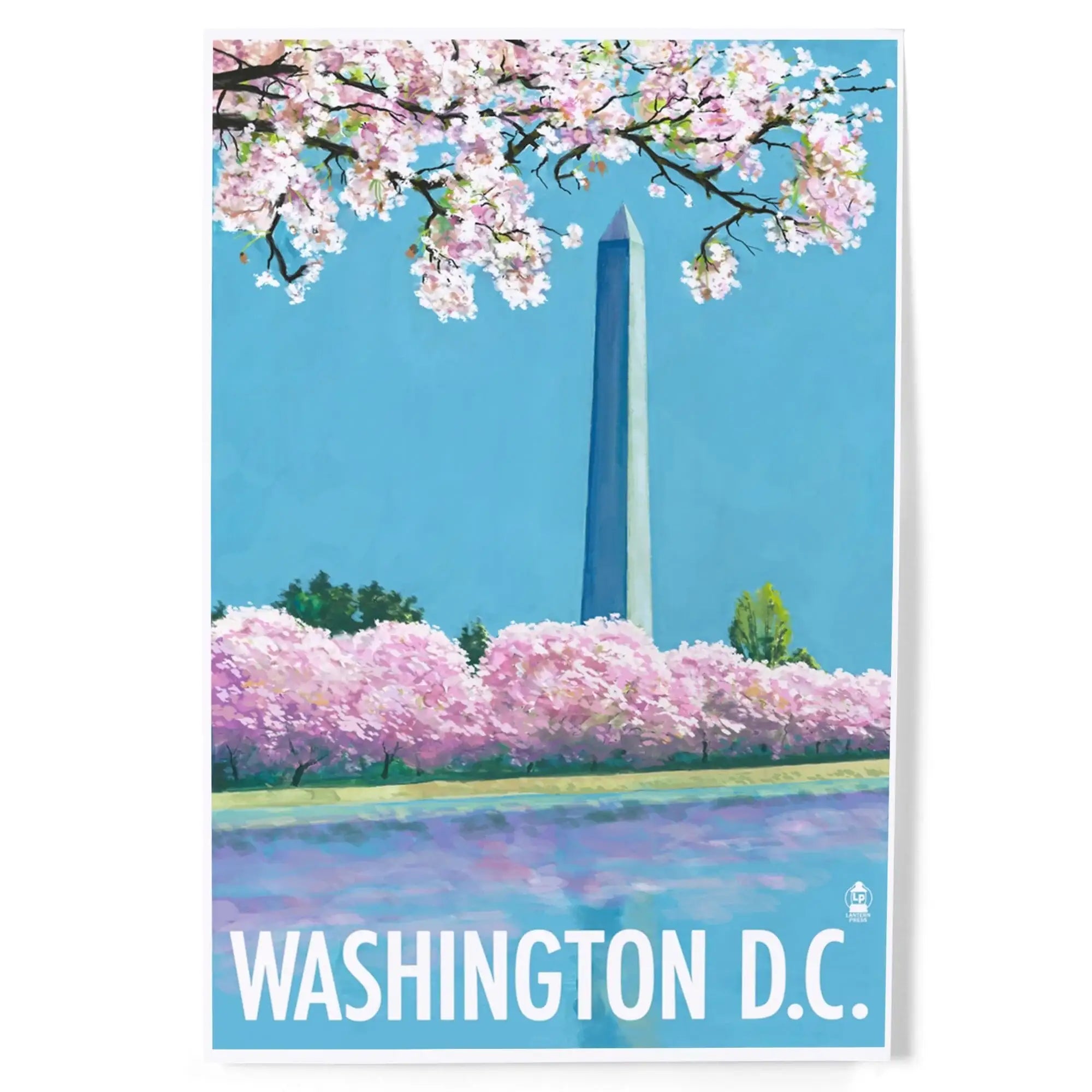 Washington DC, Washington Monument art prints, metal signs – Lantern Press
