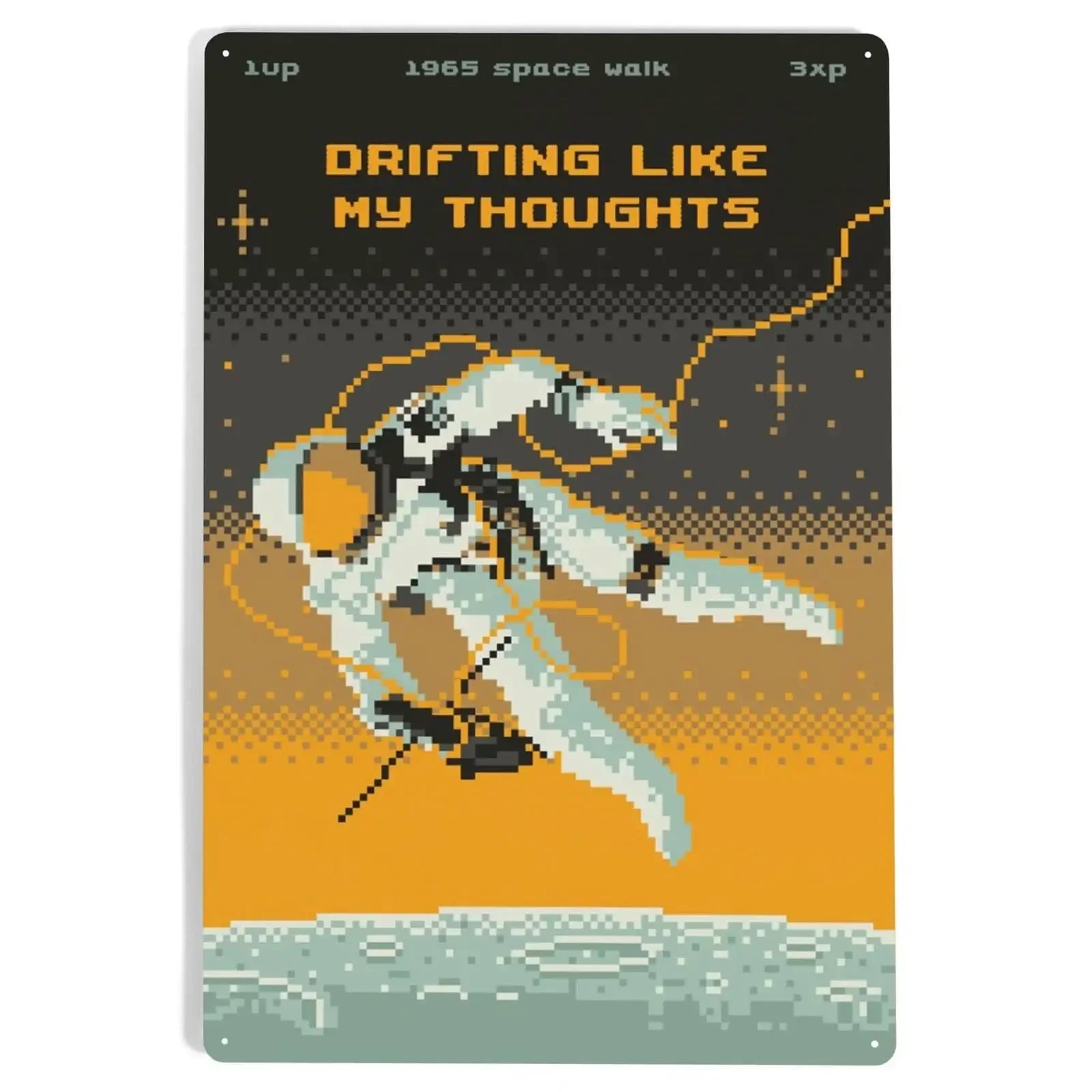 8-Bit Space Collection, Astronaut, Drifting Like My Thoughts metal ...