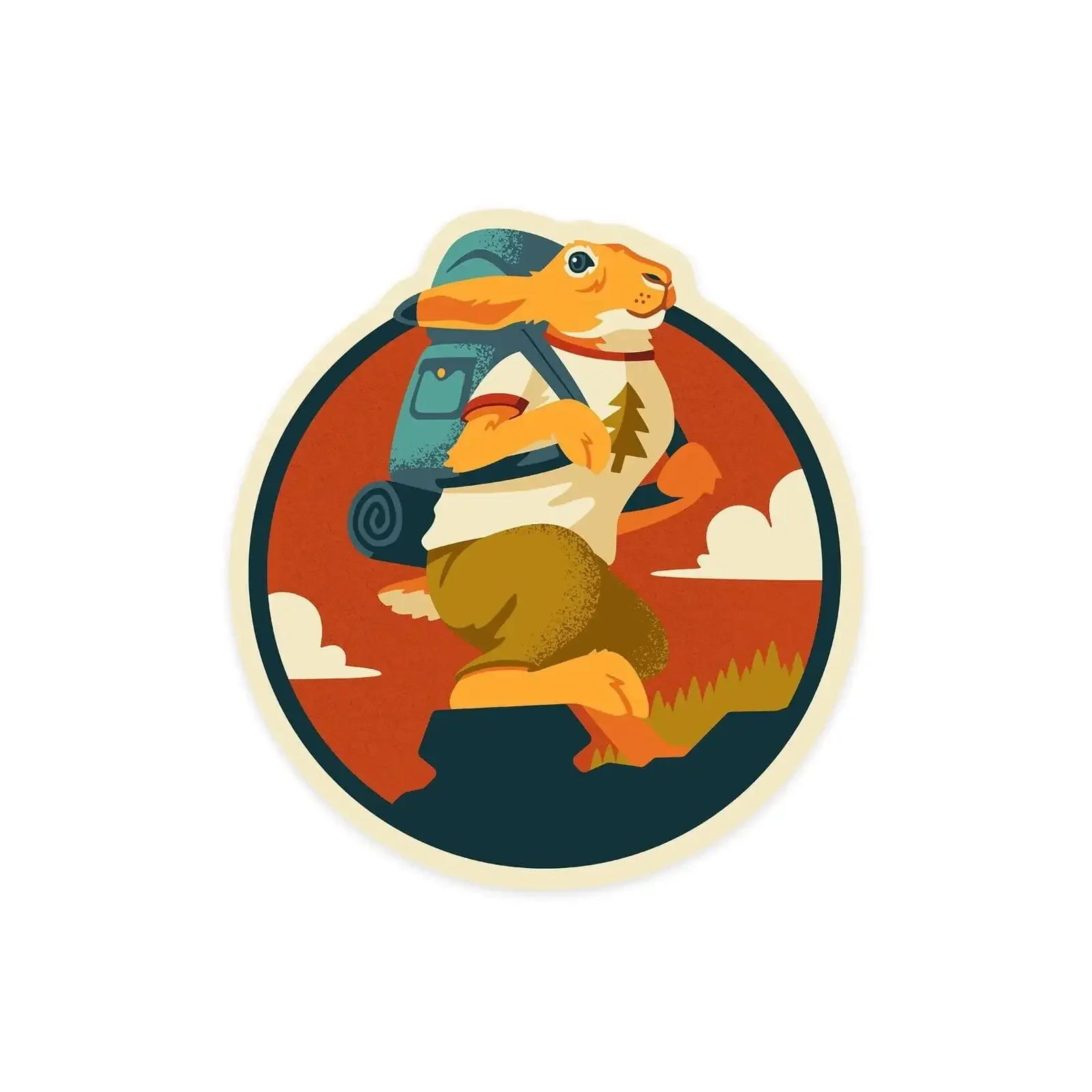 Animal Activities Series, Hiking Hare, outdoor vinyl stickers – Lantern ...