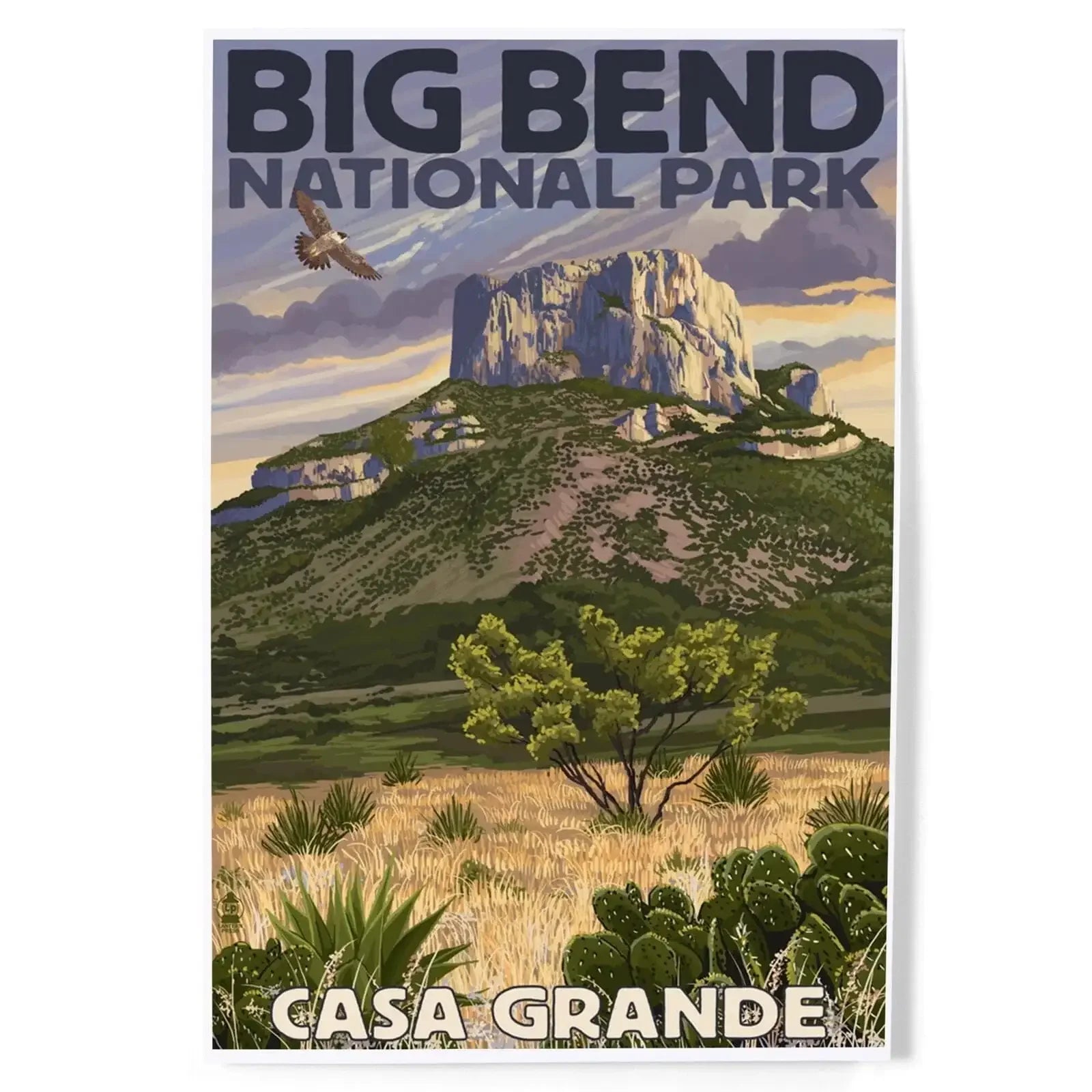 Big Bend National Park, Texas, Casa Grande art prints, metal signs ...