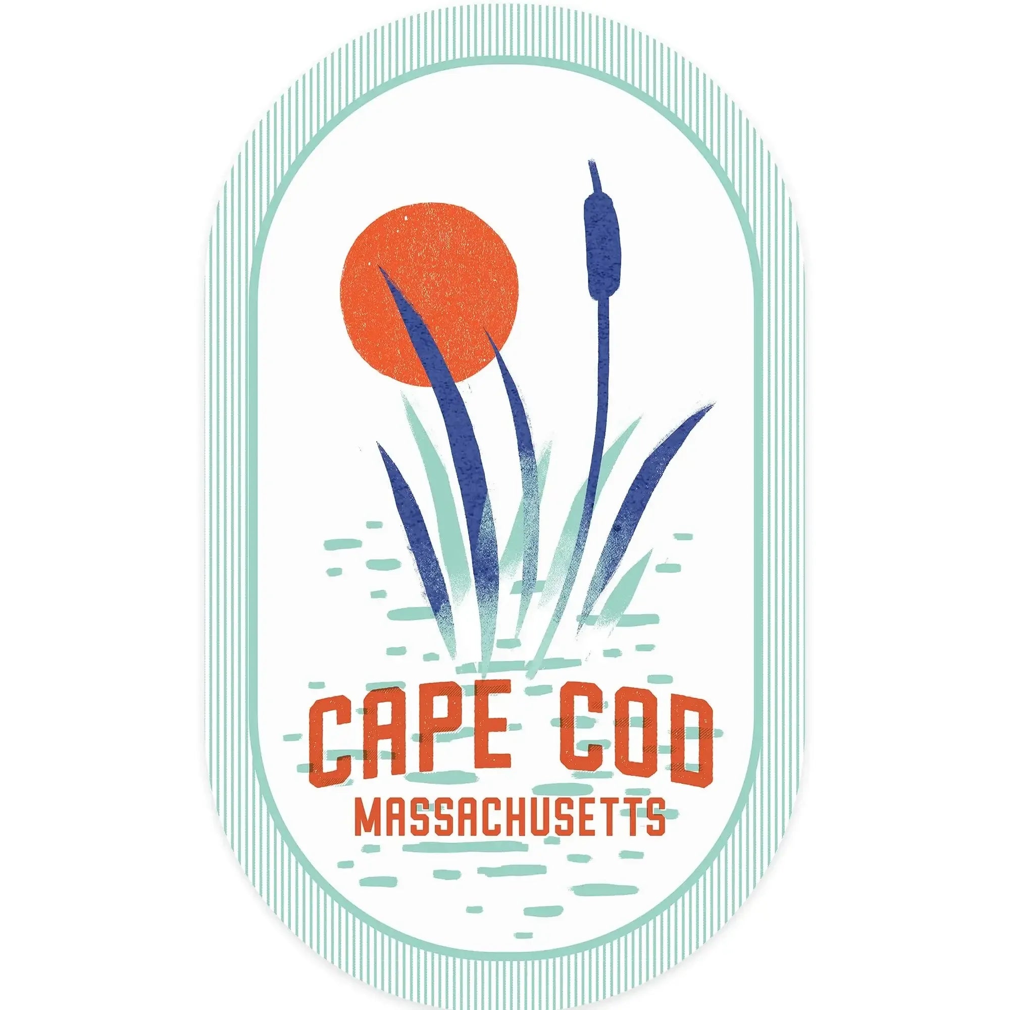 Cape Cod, Massachusetts, Dockside Series, Reeds, Contour, outdoor vinyl ...