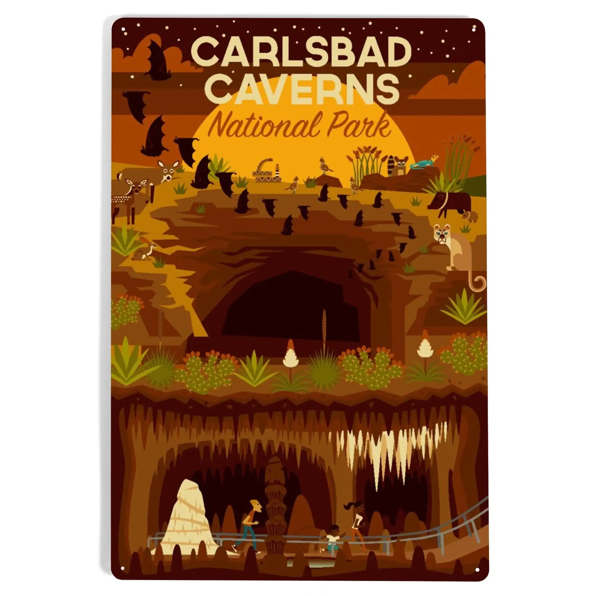 Carlsbad Caverns National Park, New Mexico, Geometric National Park ...