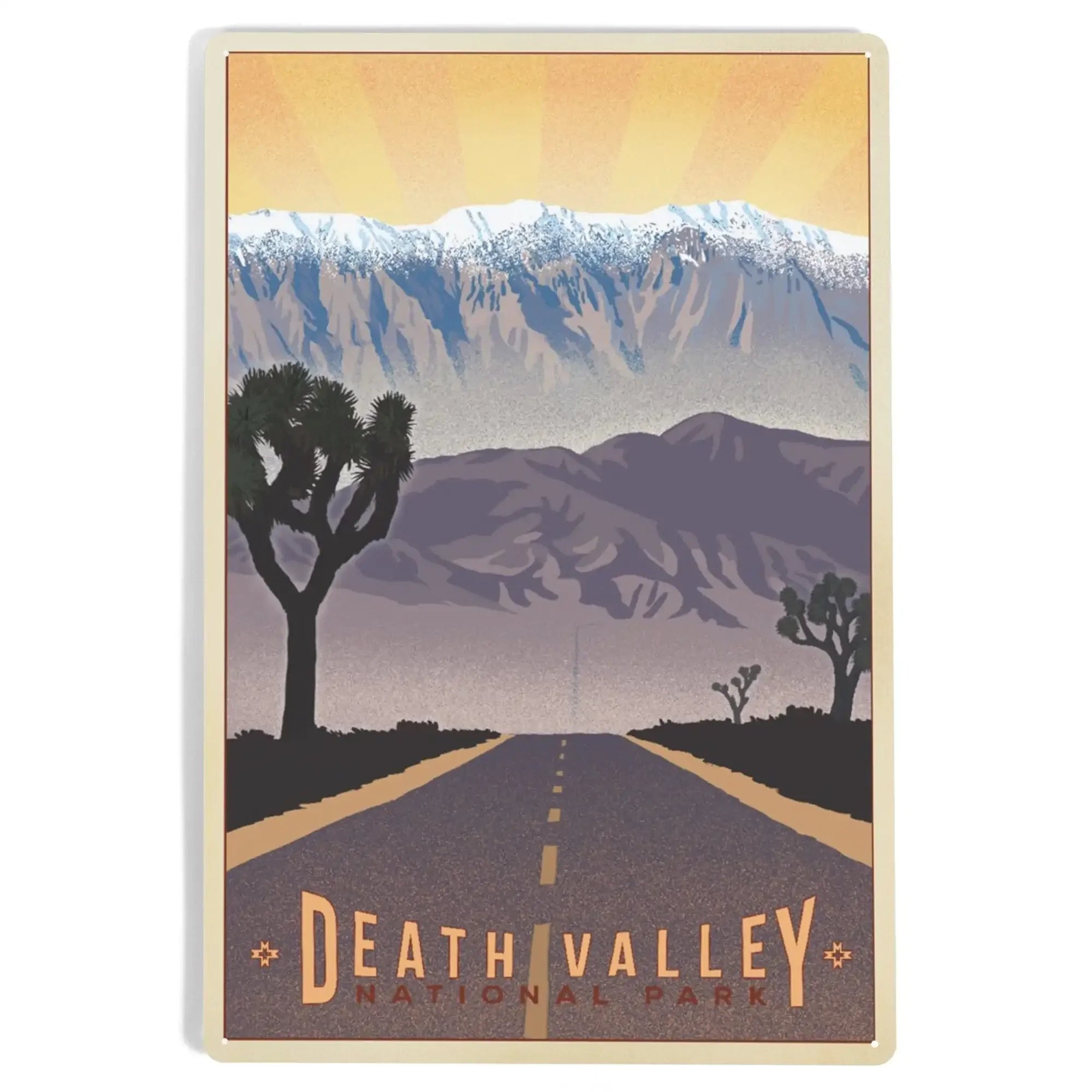 Death Valley National Park, California, Lithograph metal signs ...