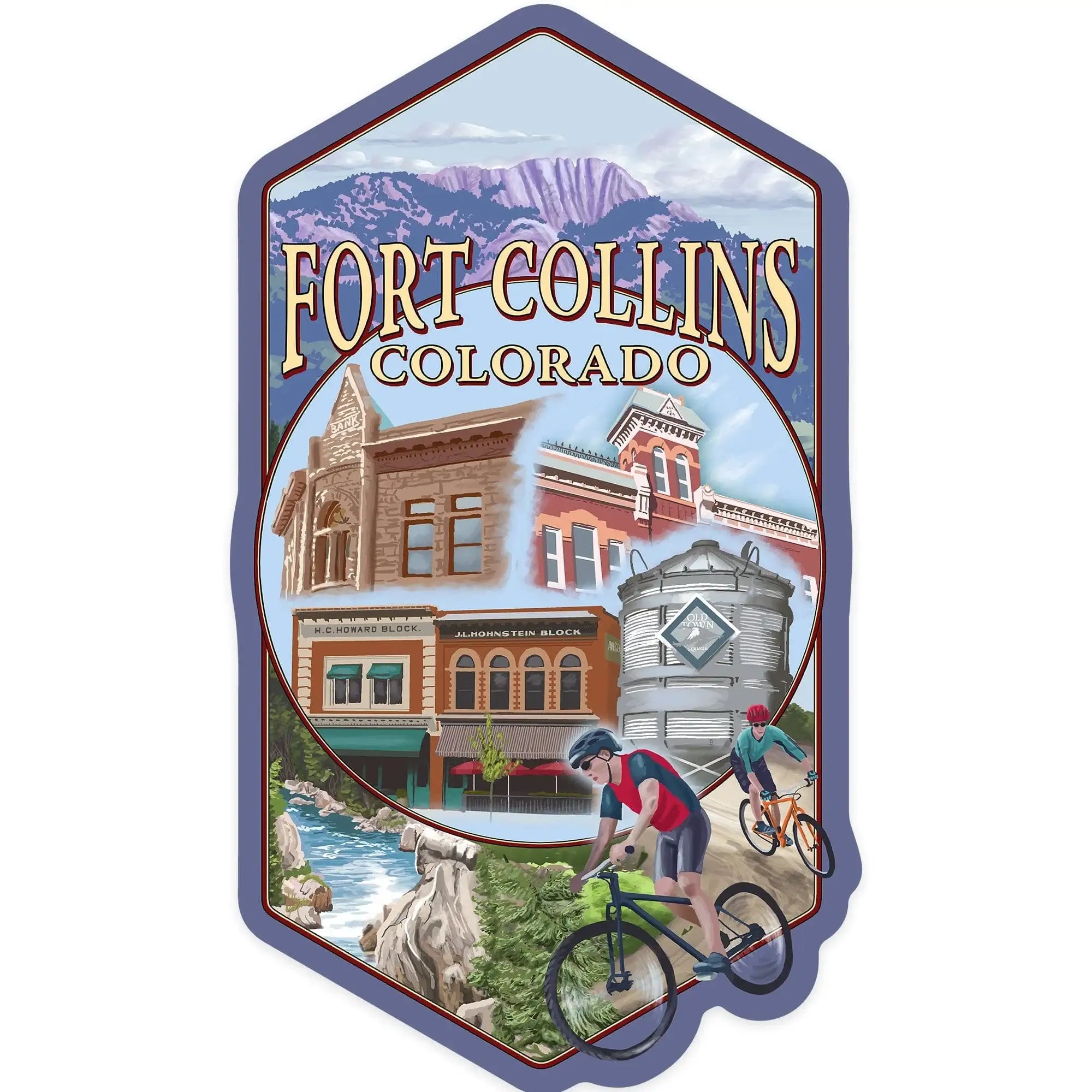 Fort Collins, Colorado, Montage Scenes, Contour, outdoor vinyl stickers ...