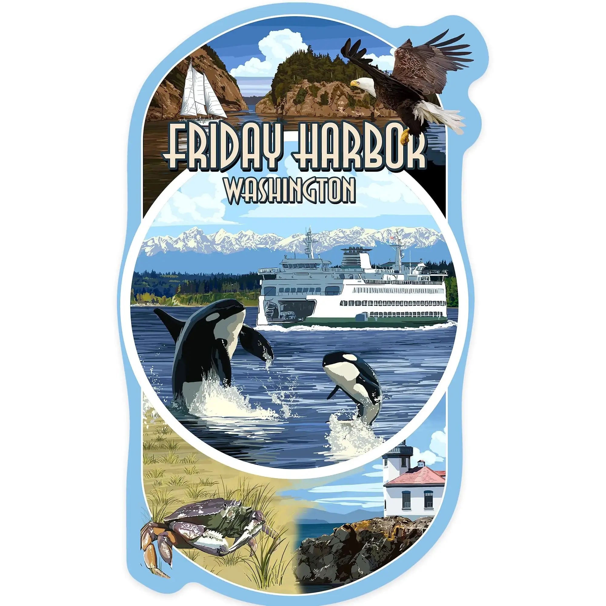 Friday Harbor, San Juan Island, Washington, Scenes, Contour, outdoor ...