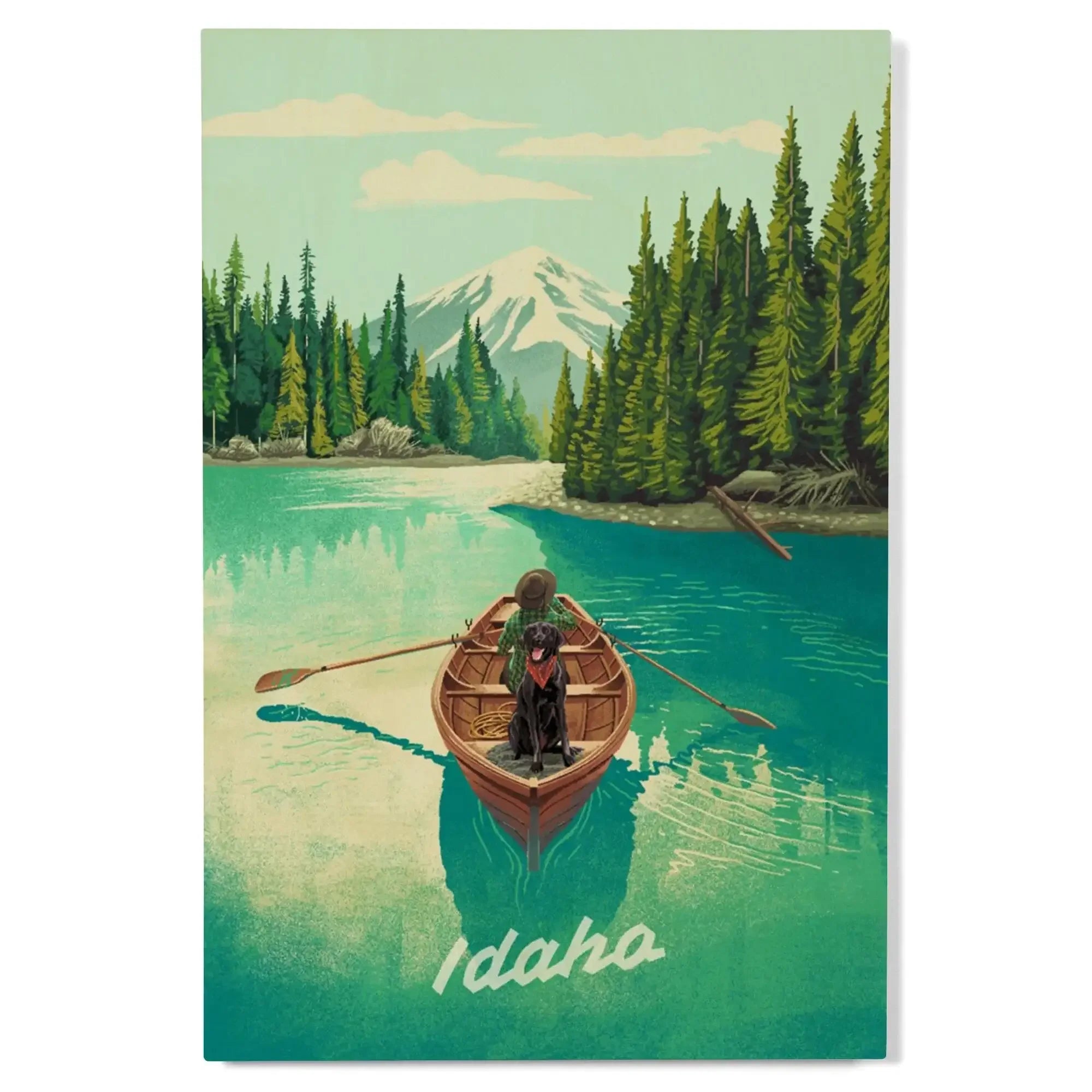 Idaho, Quiet Explorer, Boating, Mountain wood signs and postcards ...