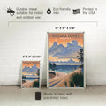 Indiana Dunes National Park, Lithograph metal signs – Lantern Press