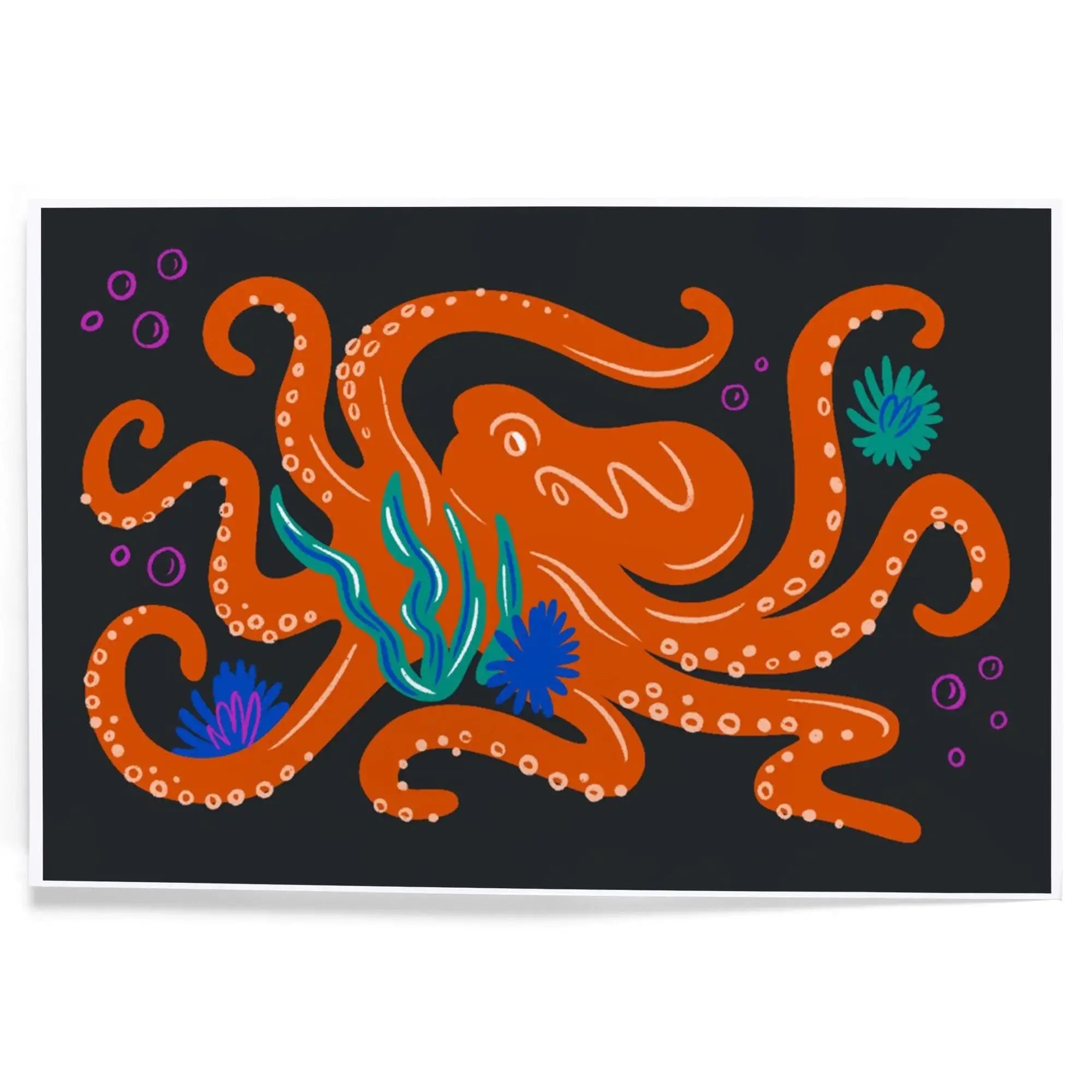 Lush Environment Collection, Octopus art prints, metal signs – Lantern ...