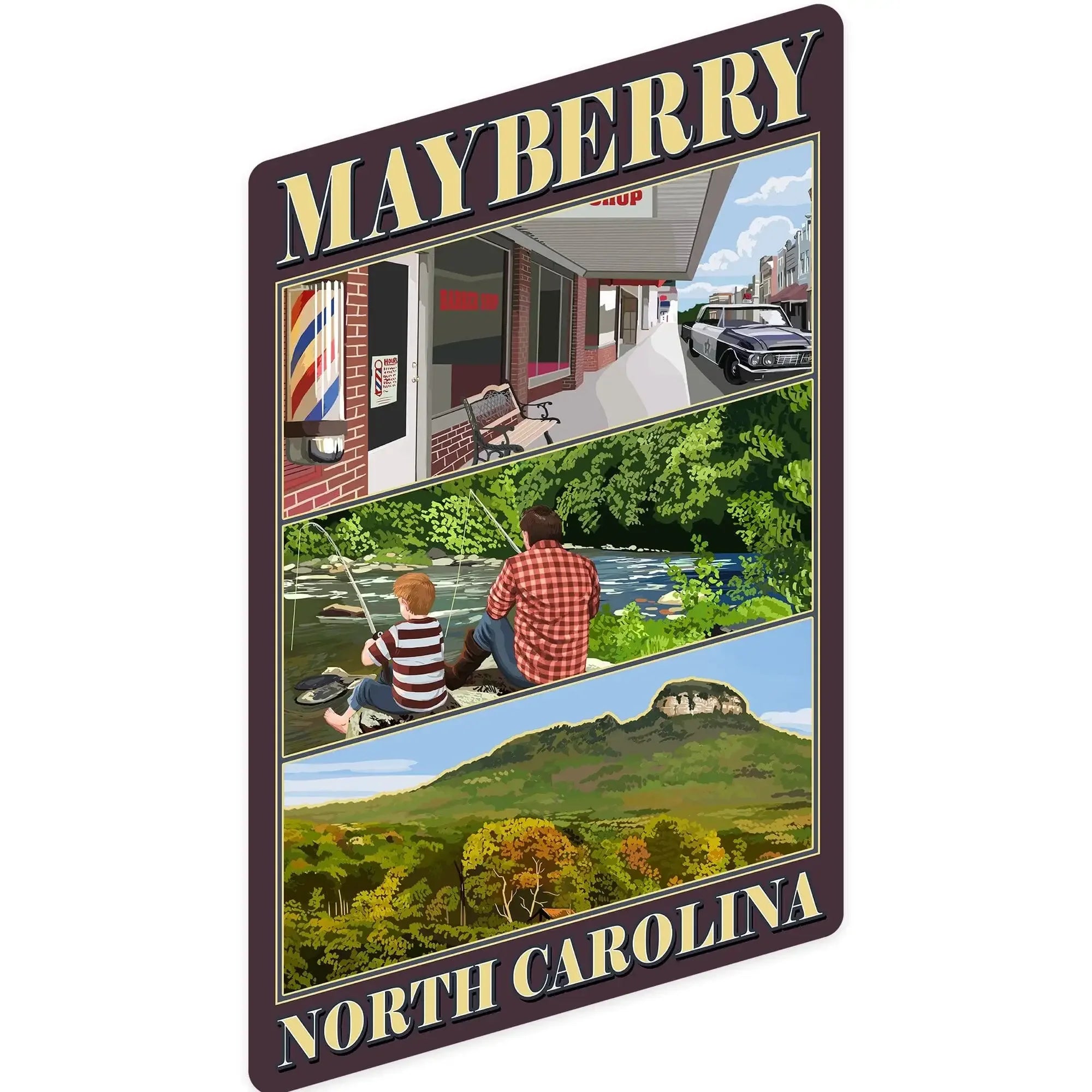 Mayberry, North Carolina, Montage Scenes, Fishing Center, Contour ...