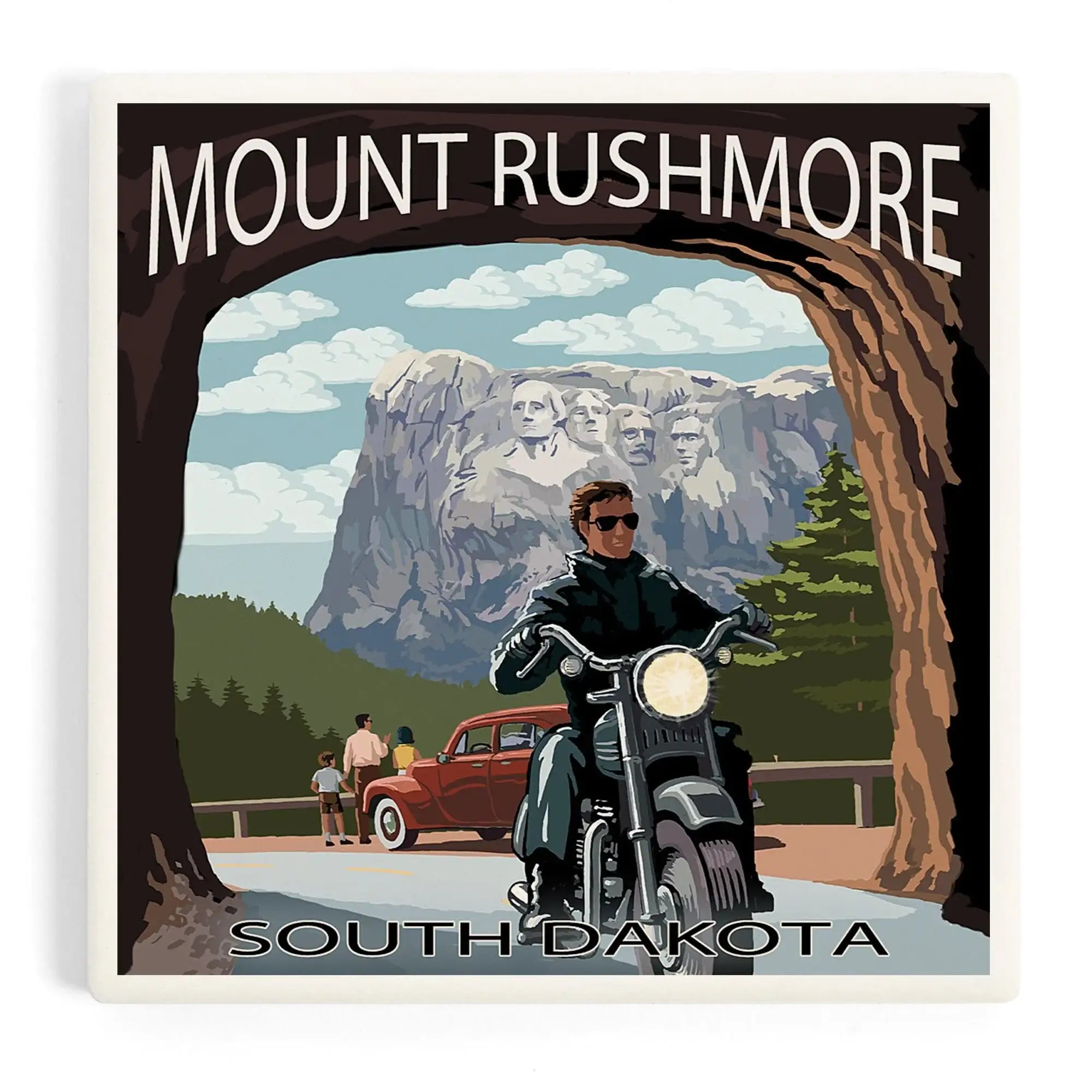 Mount Rushmore National Memorial, South Dakota, Tunnel Scene ceramic ...