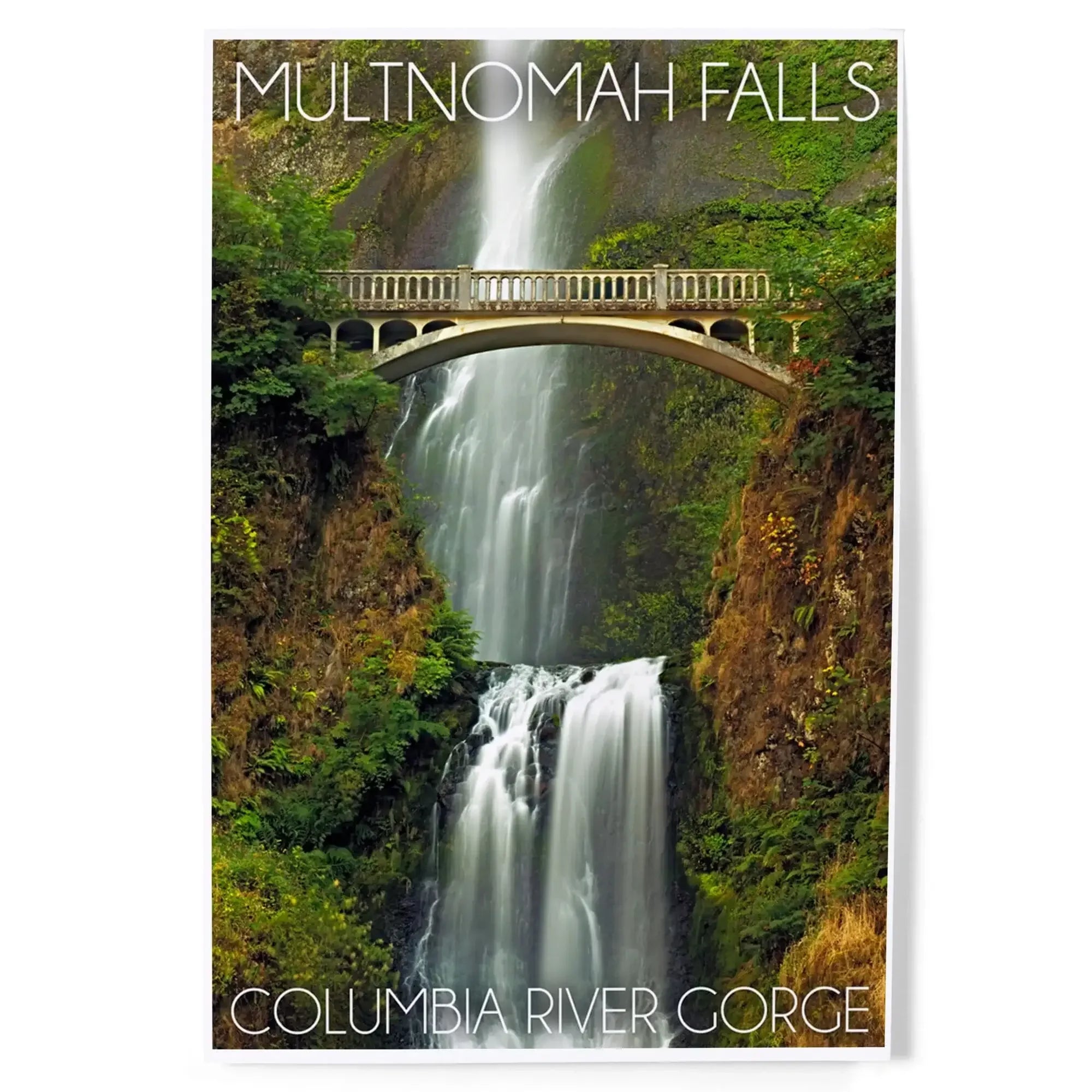 Multnomah Falls, Oregon, Fall Colors art prints, metal signs – Lantern ...
