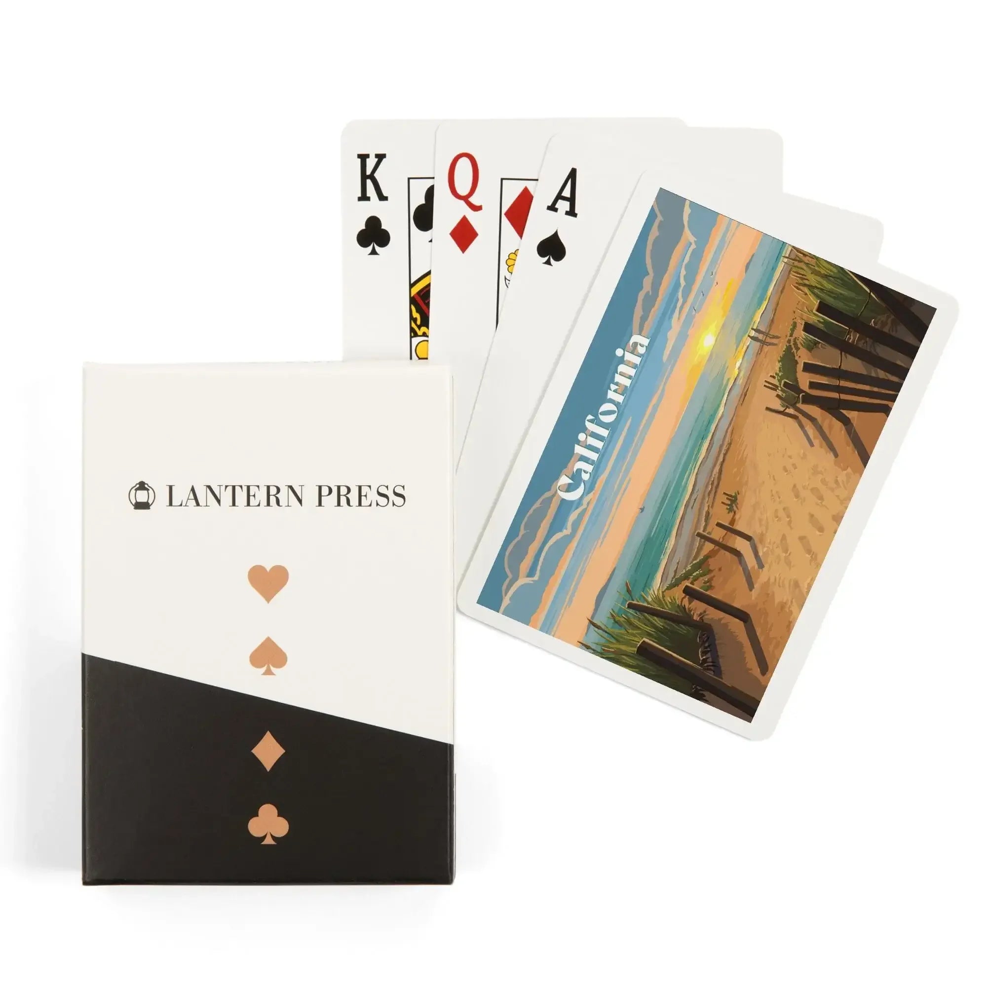 Playing Cards, California, Painterly, Sand Soul Sun, Beach Path, Poker ...