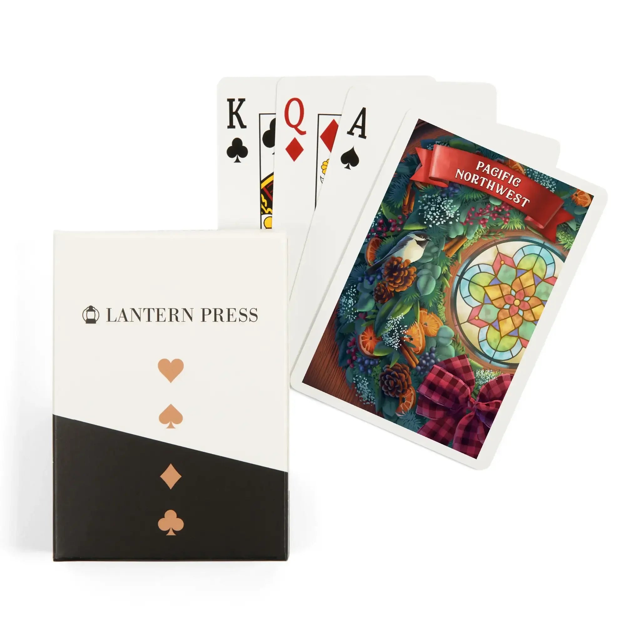 Playing Cards, Pacific Northwest, Front Door with Wreath, Poker sized ...
