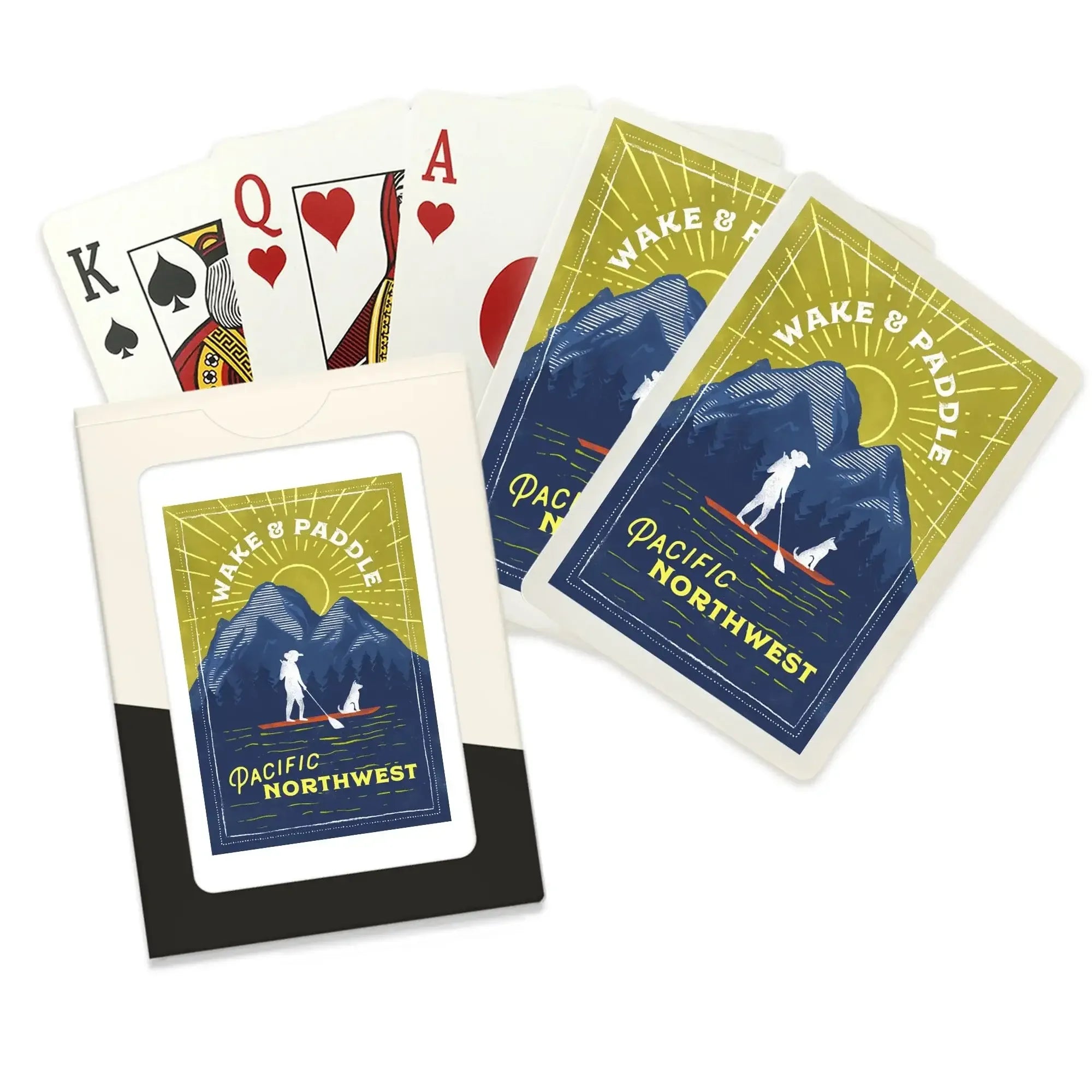 Playing Cards, Pacific Northwest, Lake Life Series, Wake and Paddle ...