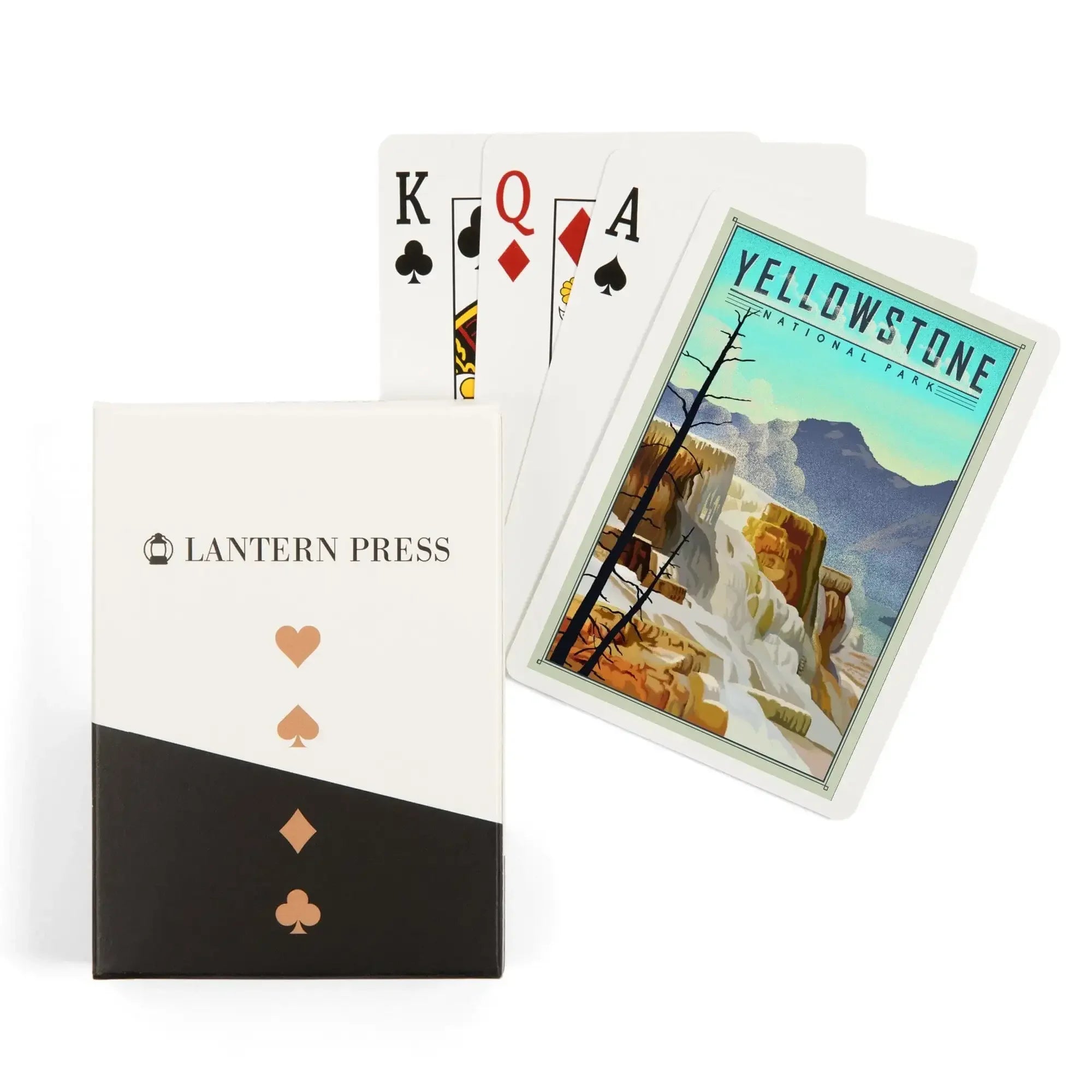 Playing Cards, Yellowstone National Park, Mammoth Hot Springs ...