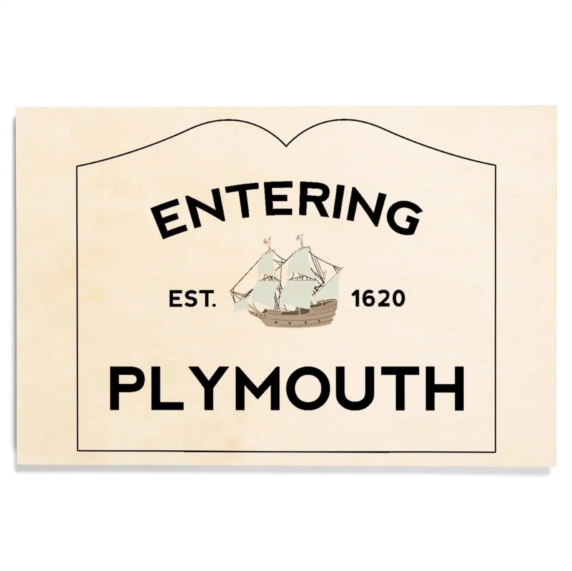 Plymouth, Massachusetts, Entering Plymouth, Weather Vane, Lantern Press ...