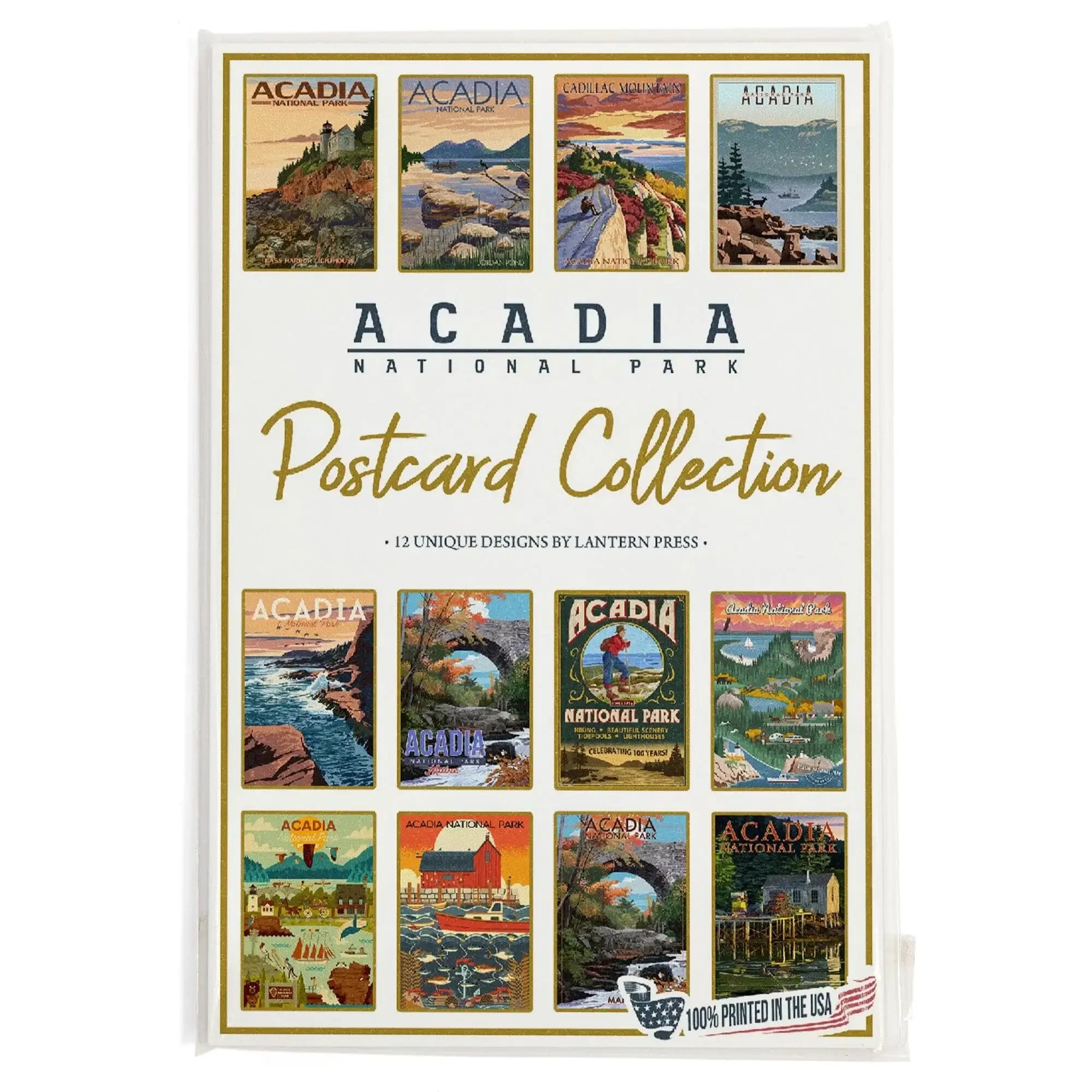 Postcards, Acadia National Park Set, Maine, 12 Different Original Hand ...
