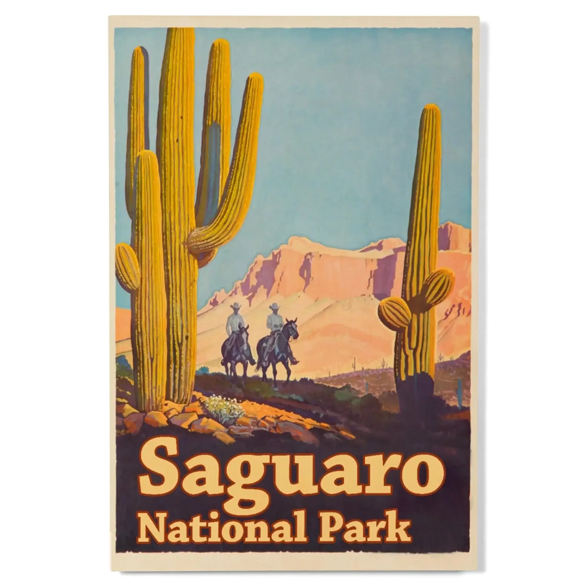 Saguaro National Park Vintage Poster, Wood Signs and Postcards ...