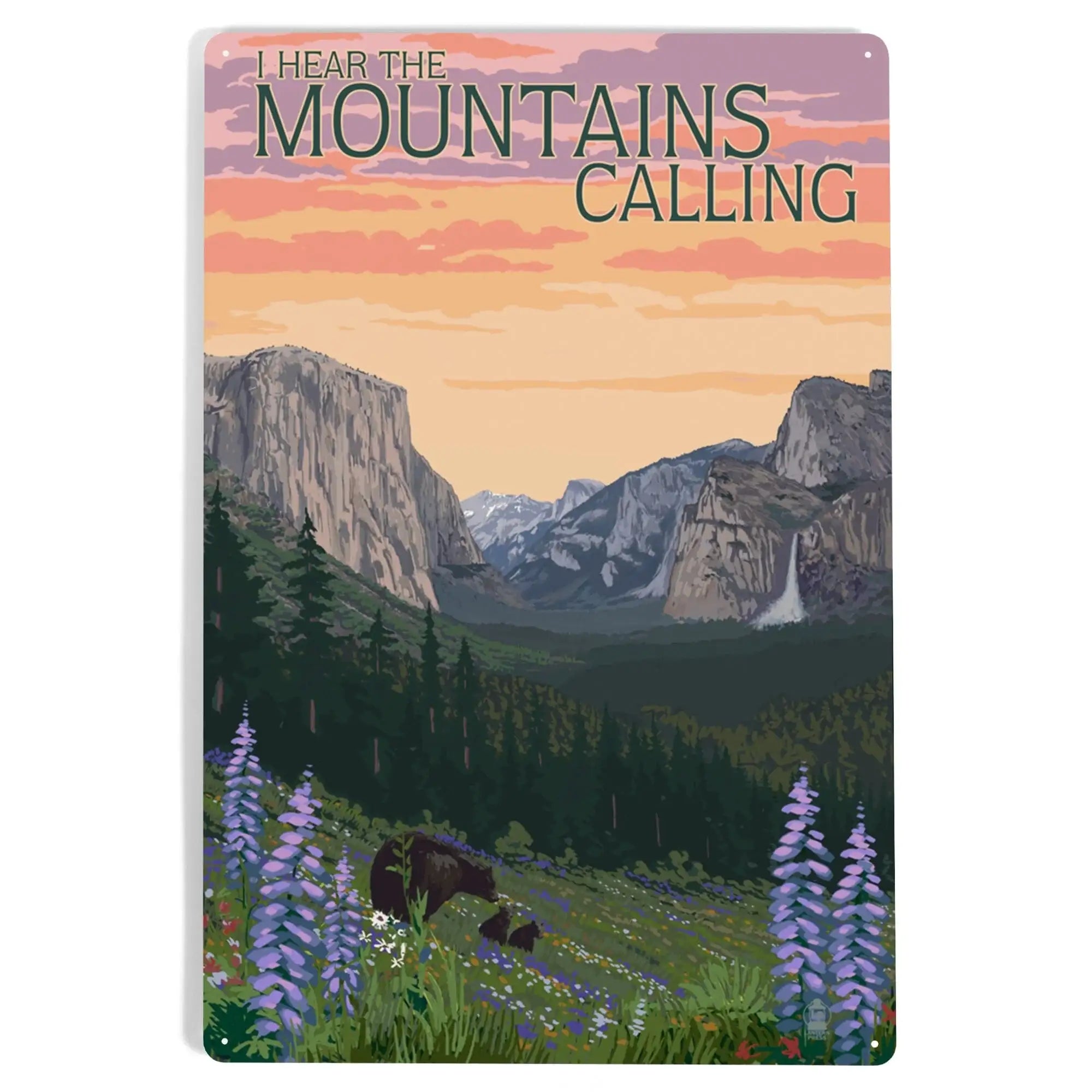 The Mountains Calling, National Park WPA Sentiment metal signs ...