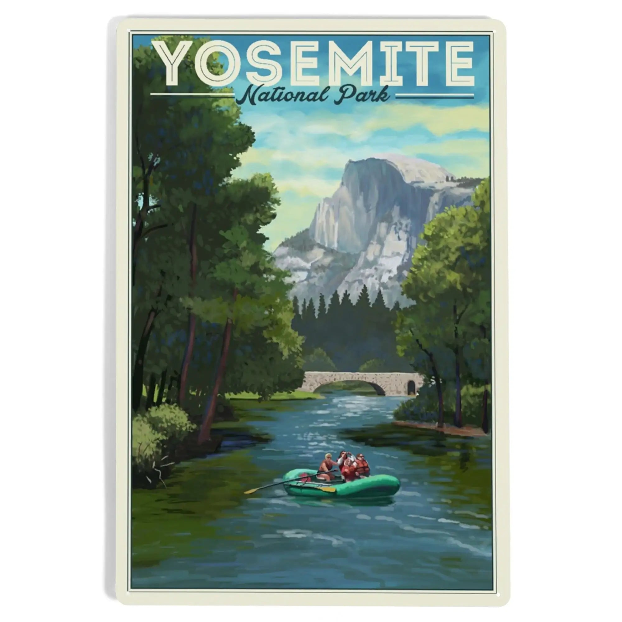 Yosemite National Park, California, Merced River metal signs – Lantern ...