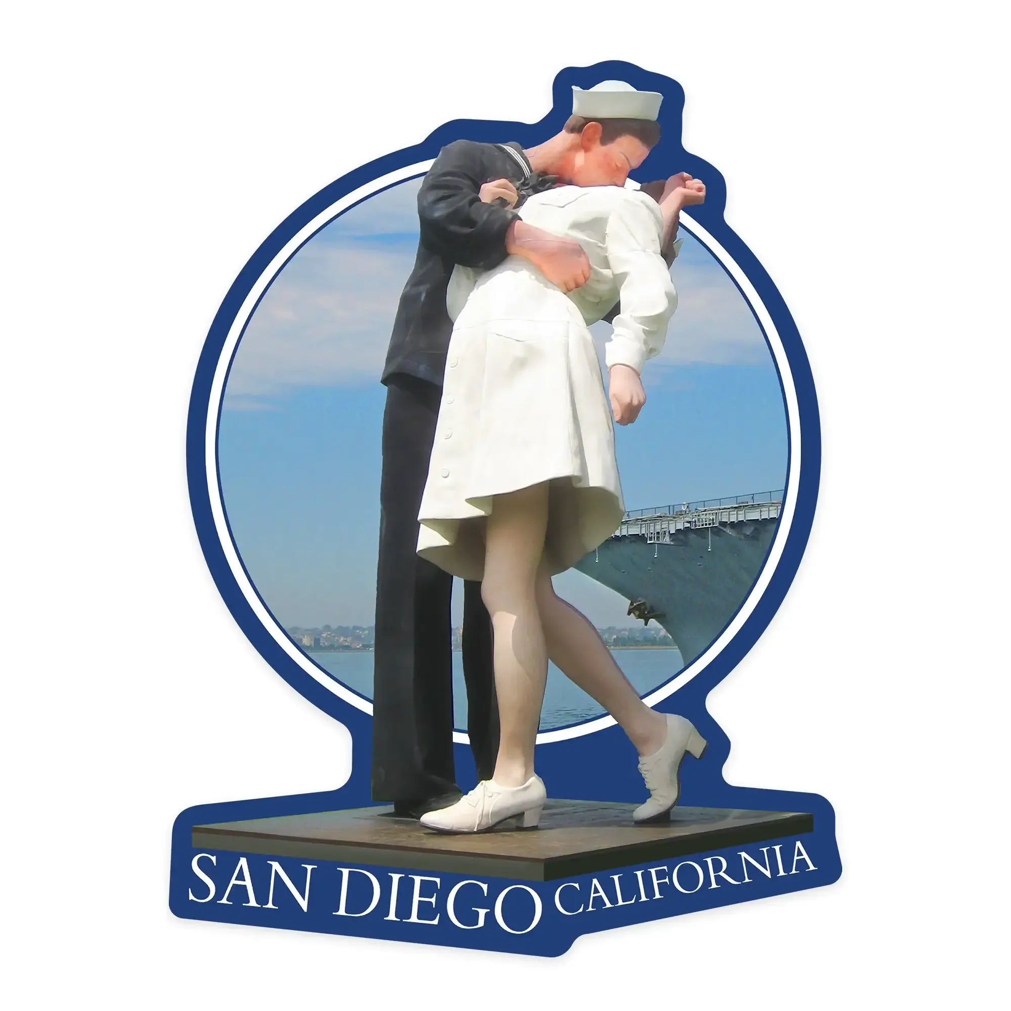 San Diego, California, Sailor Sculpture at USS Midway, Contour ...
